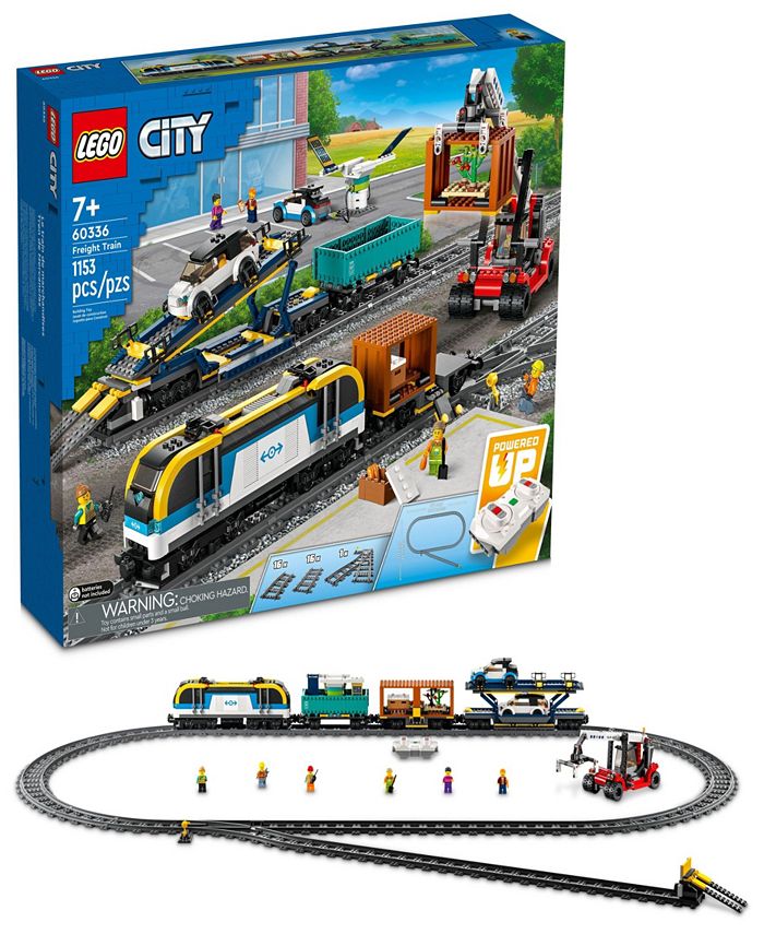 LEGO® City Freight Train 60336 Toy Building Set with 6 Minifigures - Macy's