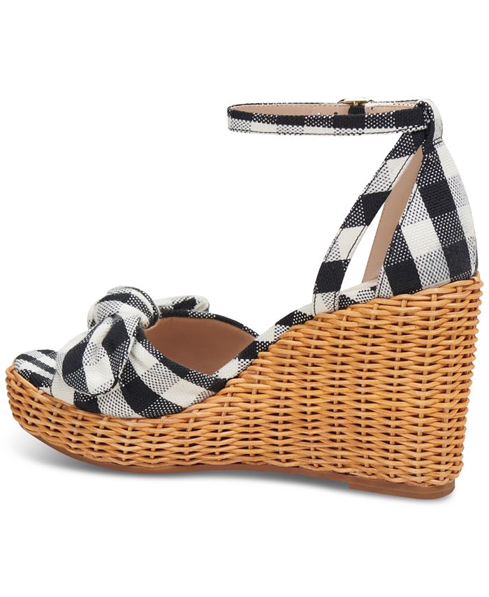 kate spade new york Women's Tianna Ankle-Strap Wicker Wedge Sandals ...