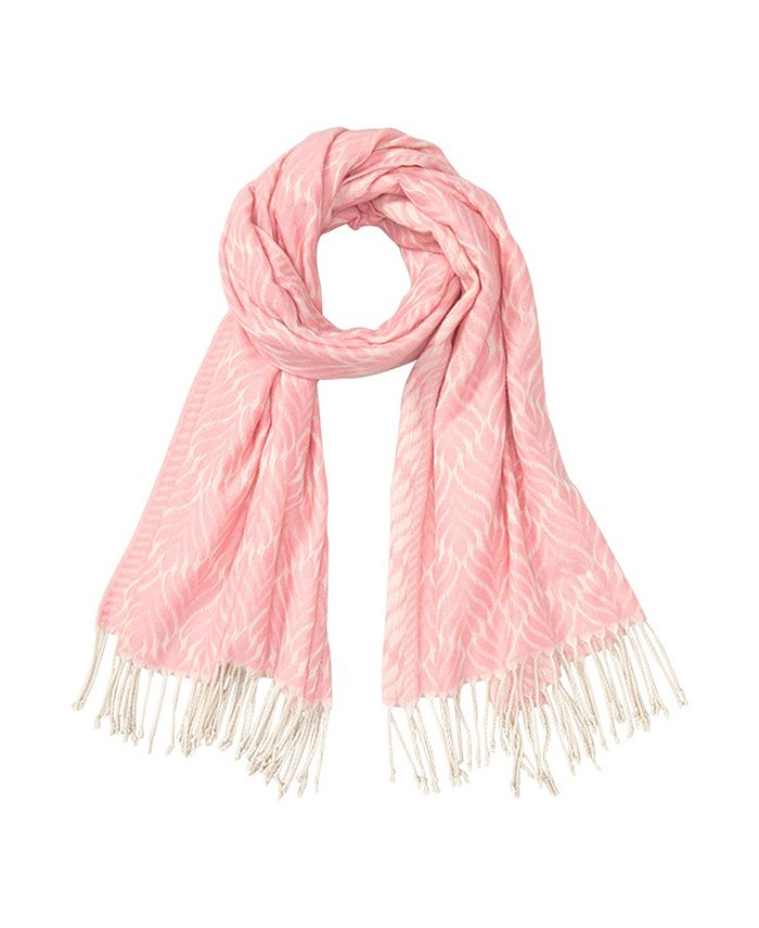 Olsen Pattern Scarf with Fringe Trim - Macy's