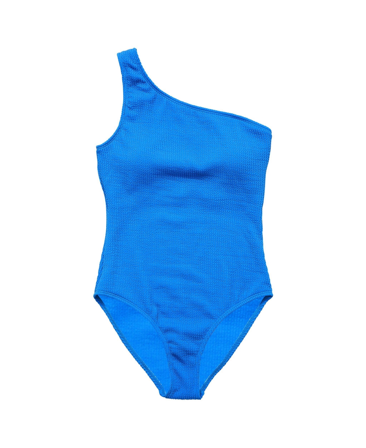 Click here for Womens Marine Blue One Shoulder Swimsuit - Blue prices