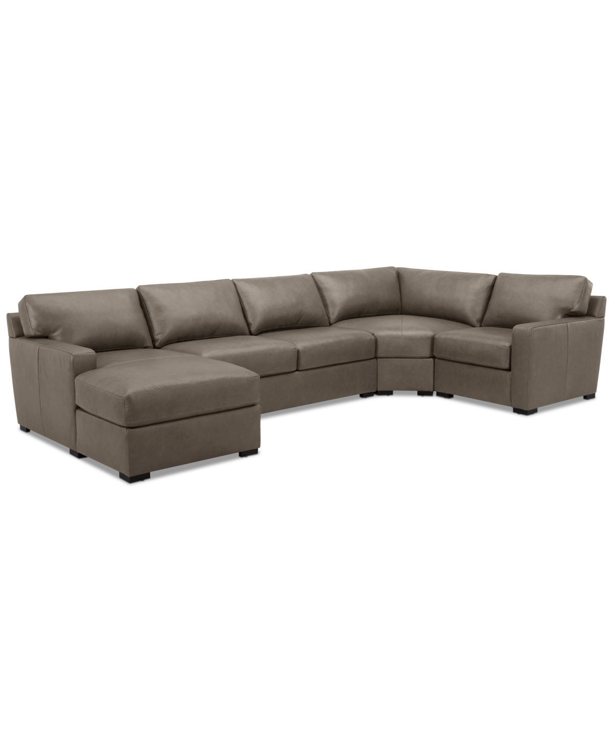 Click here for Radley 148 4-Pc. Leather Wedge Modular Chaise Sect... prices