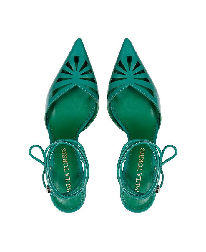 Paula Torres Women's Kate Ankle-Tie Pointed-Toe Dress Pumps - Macy's