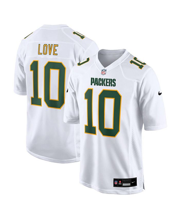 Nike Men's Jordan Love White Green Bay Packers Fashion Game Jersey - Macy's