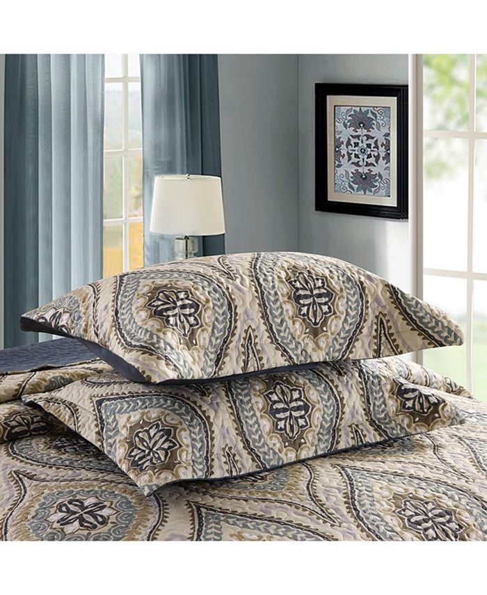 MarCielo 3 Piece Quilted Bedspread Quilt Set Lightweight Bedspread A16 ...