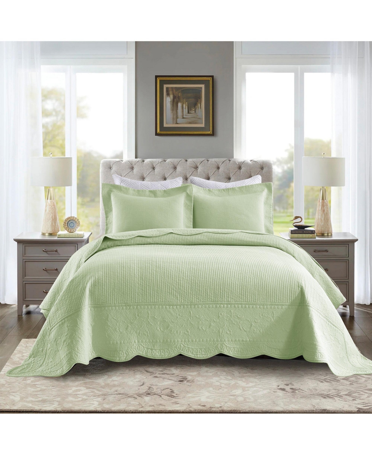 Click here for MarCielo 3 Pcs 100 Cotton Oversized Bedspread Set... prices