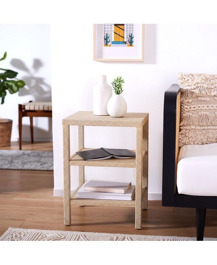 Safavieh Apis Raffia 2 Shelf Accent Table - Macy's