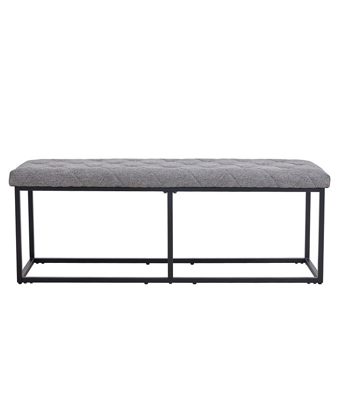 Simplie Fun Tufted Extra-Long Entryway Bench, 51" Bedroom Benches ...