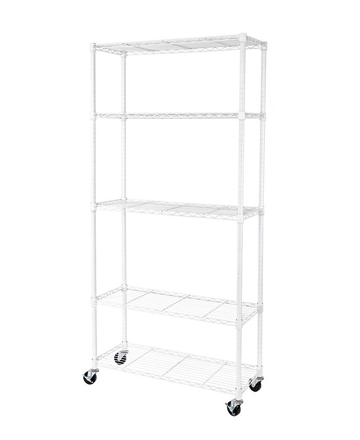 Seville Classics UltraDurable 5-Tier NSF Steel Wire Shelving System ...