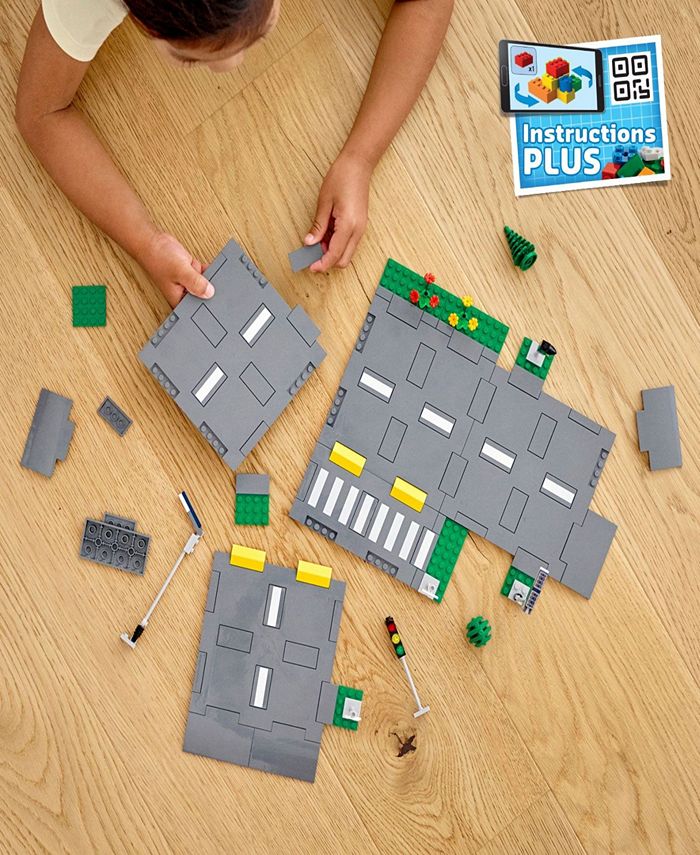LEGO® City 60304 Road Plates Intersection Toy Building Set - Macy's