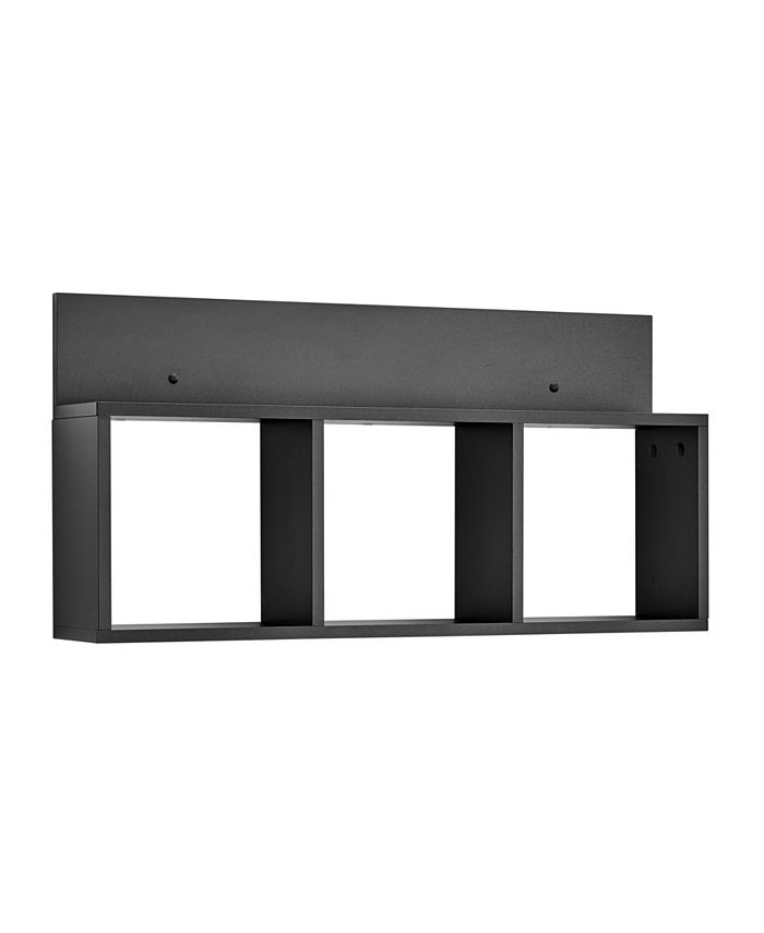 Danya B Modern 3 Cube Floating Wall Shelf with Display Ledge, Easy to ...