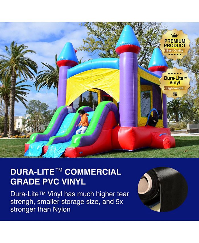 HERO Kiddo HeroKiddo Jelly Bean Castle Commercial Grade Bounce House ...