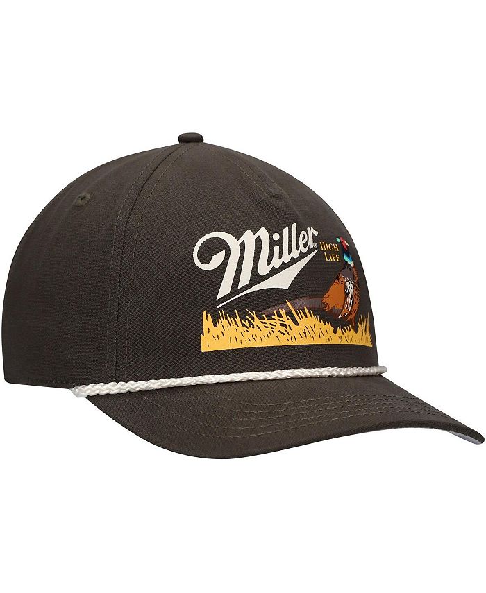 American Needle Men's Brown Miller High Life Canvas Cappy V1 Trucker ...