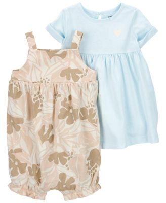 Carter's Baby Carter's 3 Piece Dress and Romper Set - Macy's