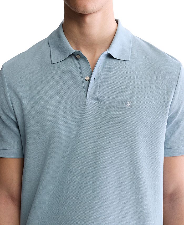 Calvin Klein Men's Pique Solid Polo - Macy's