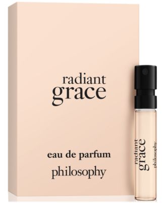 FREE Radiant Amazing Grace fragrance sample with any philosophy ...