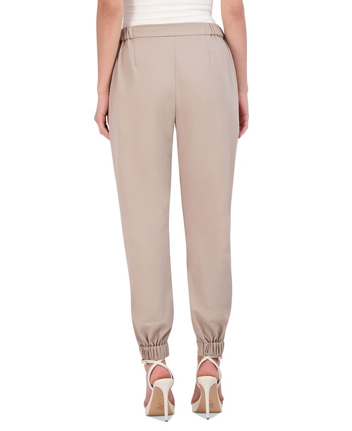 BCBG NEW YORK Women's Twill Jogger Pants - Macy's