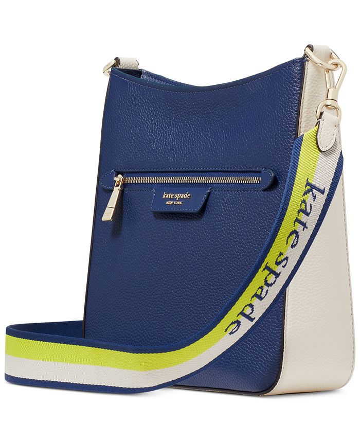 kate spade new york Hudson Colorblocked Pebbled Leather Small Messenger ...