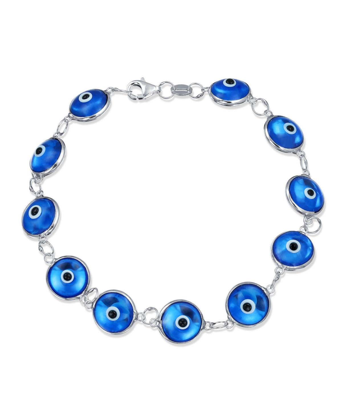 Click here for Bling Jewelry Multicolor Evil Eye Strand Bracelet... prices