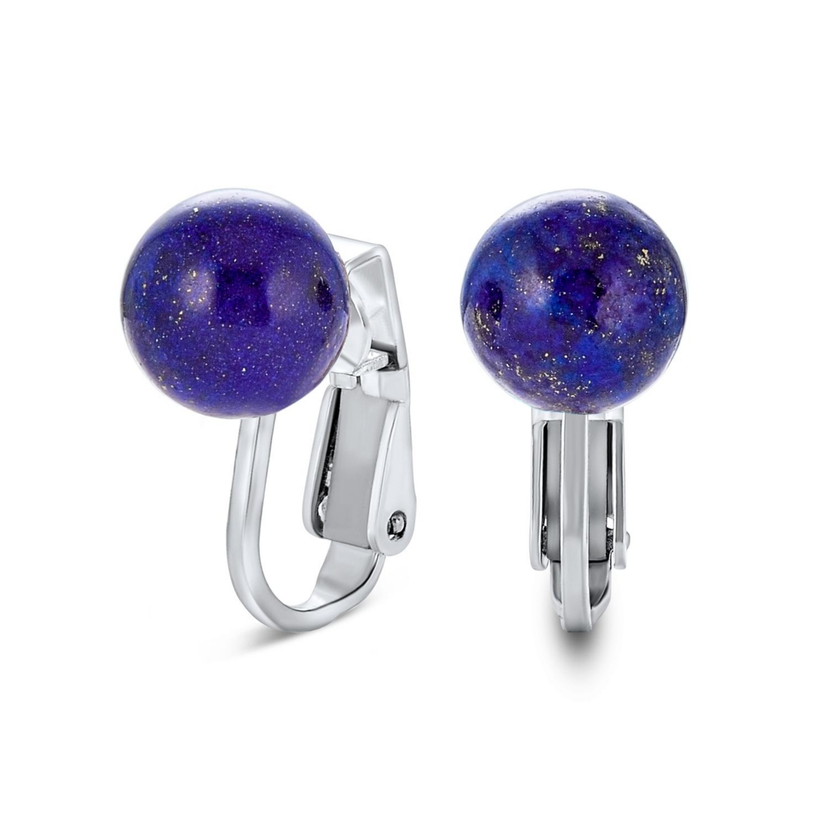 Click here for Bling Jewelry Simple Stone Round Bead Clip-On Earr... prices