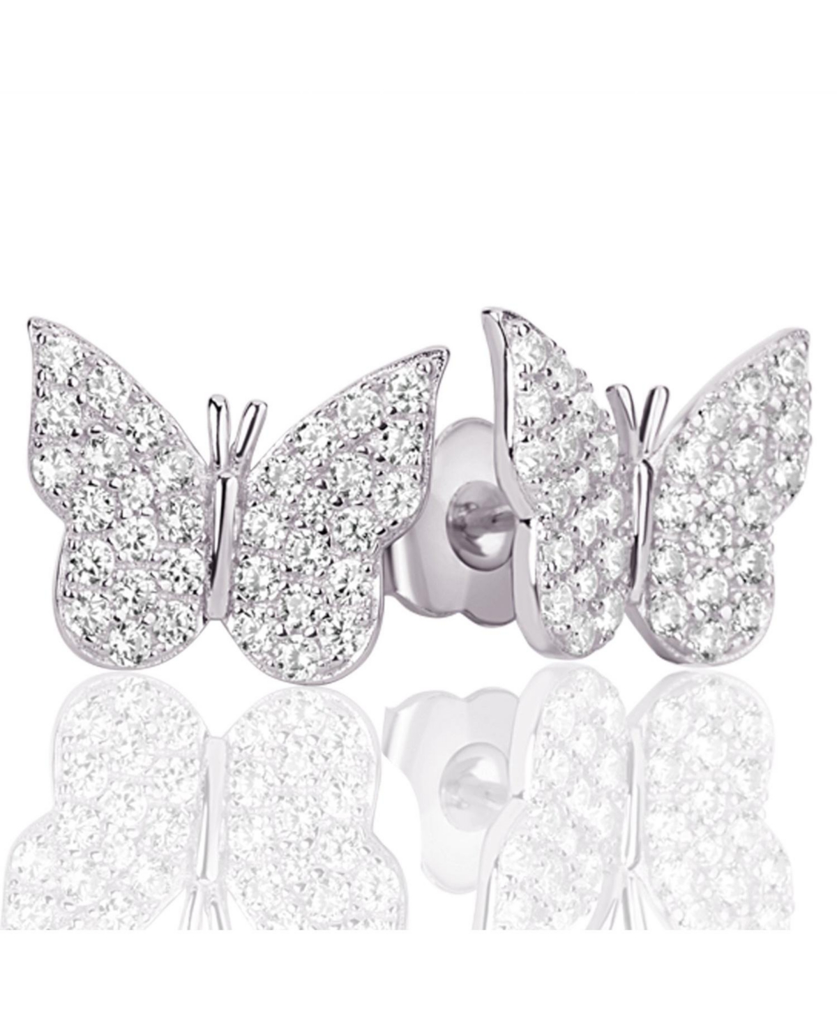 Click here for Suzy Levian Sterling Silver Cubic Zirconia Pave Po... prices