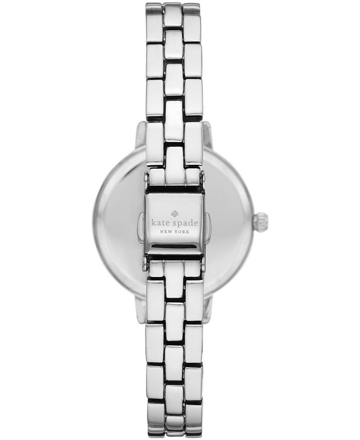 kate spade new york Women's Metro Three-Hand Silver-Tone Stainless ...