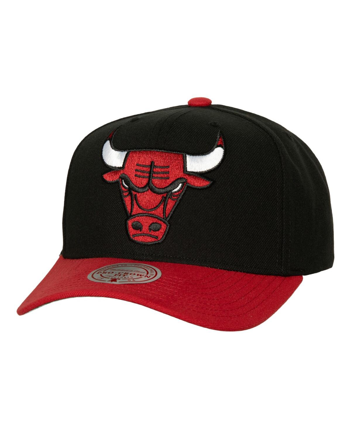 Mitchell & Ness Men's Black, Red Chicago Bulls Soul Xl Logo Pro Crown ...