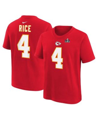 Big Boys Nike Rashee Rice Red Kansas City Chiefs Super Bowl LVIII Name ...