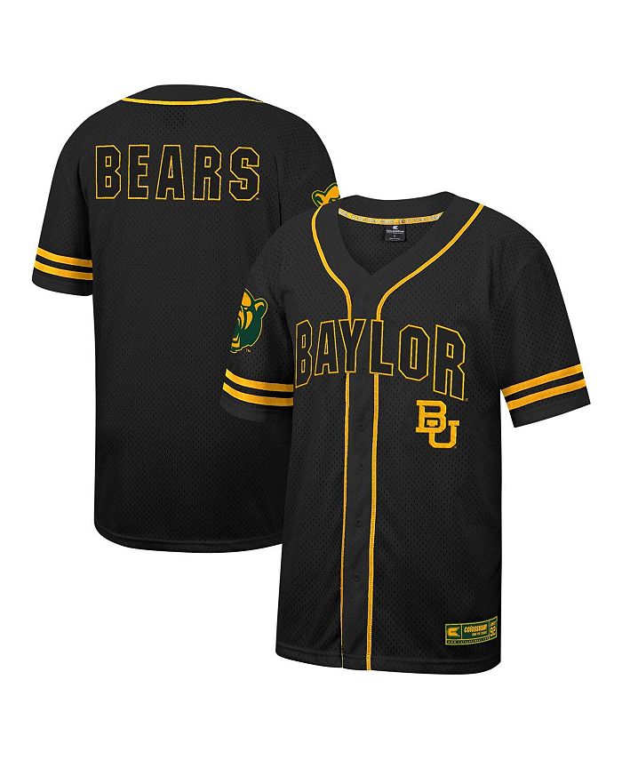 Colosseum Men's Black Baylor Bears Free Spirited Mesh Button-Up ...