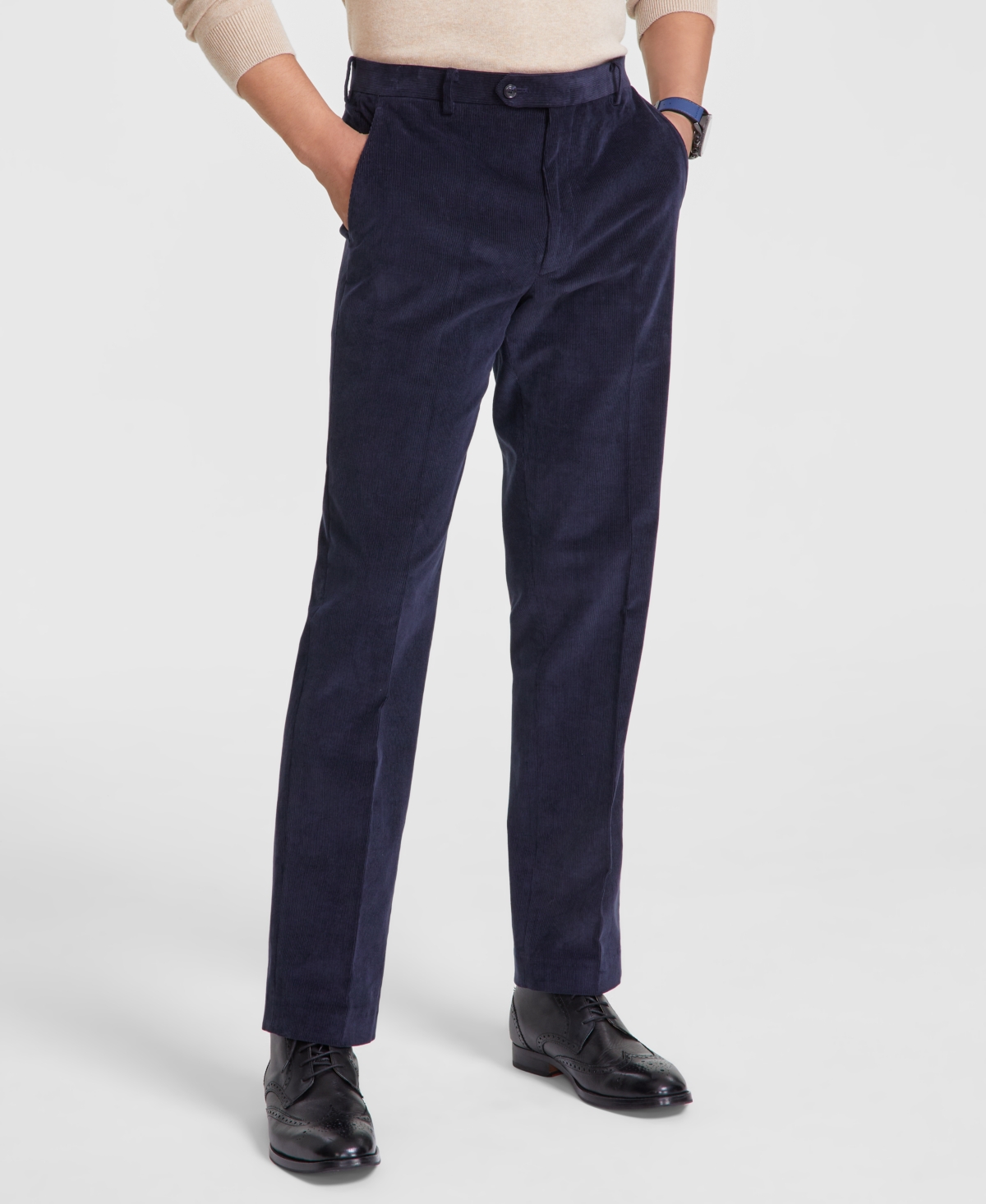 Click here for Tommy Hilfiger Mens Modern-Fit Solid Corduroy Pant... prices