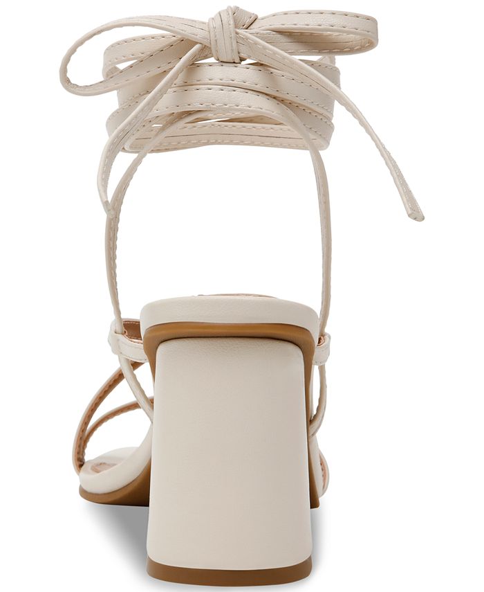 DV Dolce Vita Women's Haze Strappy Lace-Up Block-Heel Dress Sandals ...