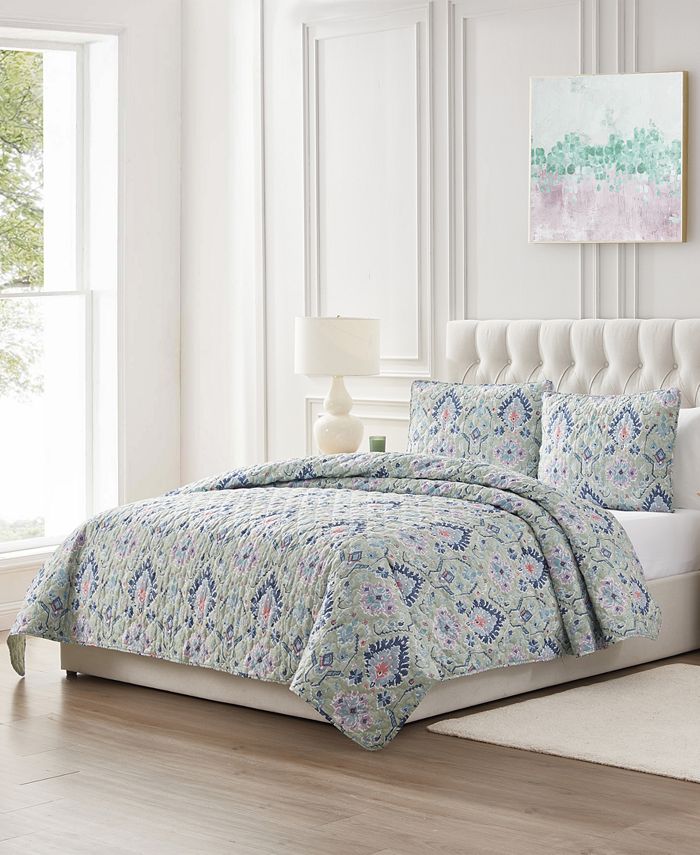 Seventh Studio Harper Damask 2-Pc. Quilt Set, Twin - Macy's