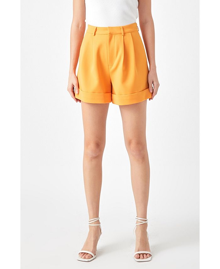 endless rose Women's Pin tucked Shorts - Macy's
