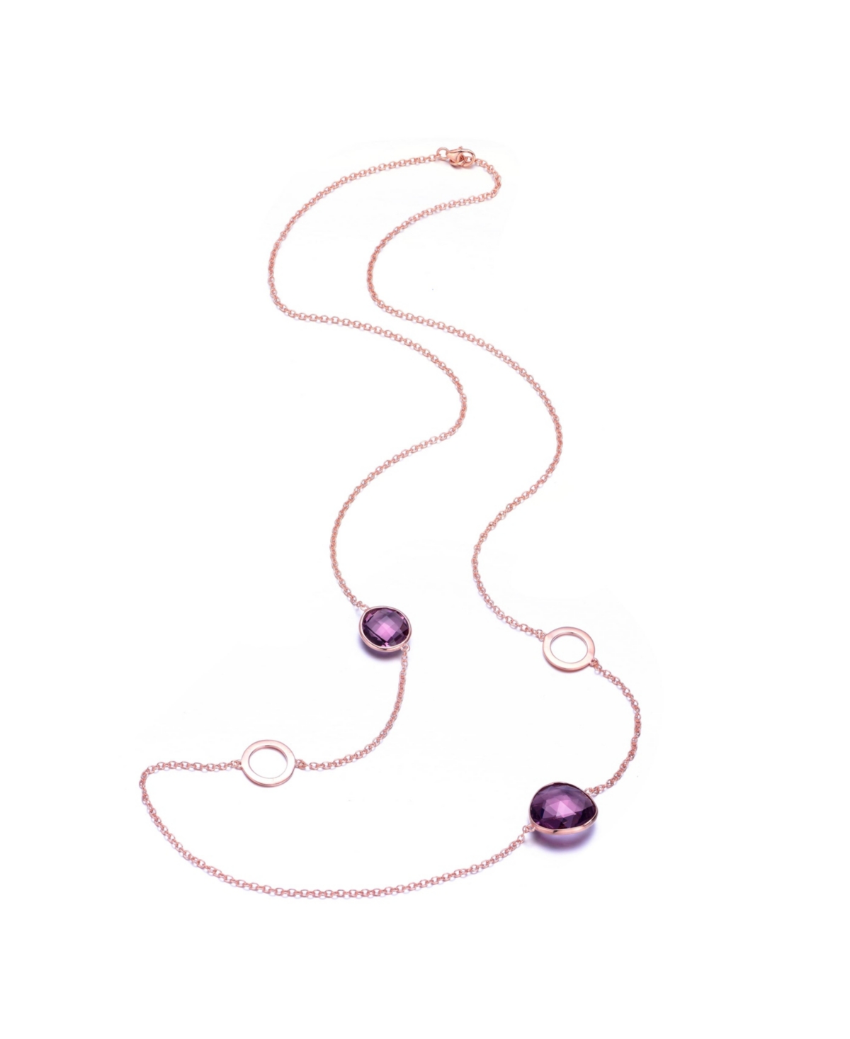 Click here for Sterling Silver Extra long 18K Rose Gold Plated Pu... prices
