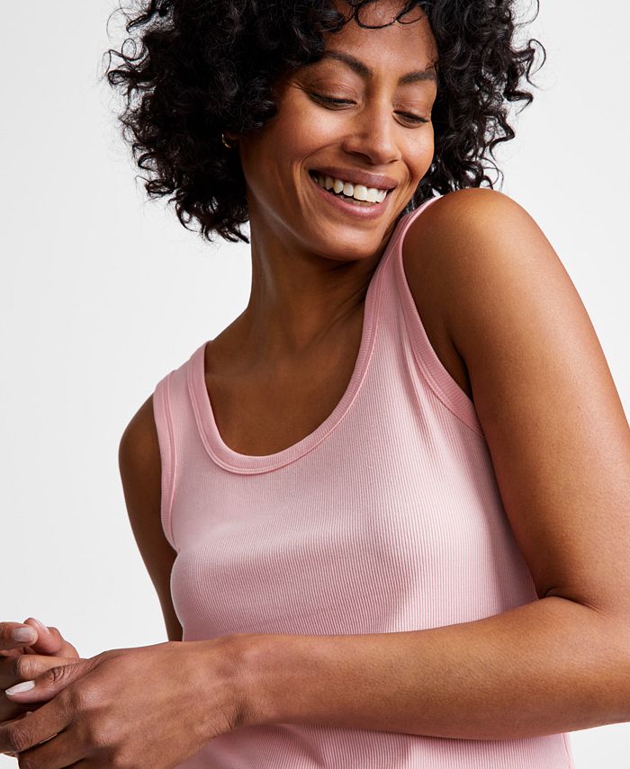 State of Day Women's Ribbed Modal Sleep Tank Top XS-3X, Created for ...