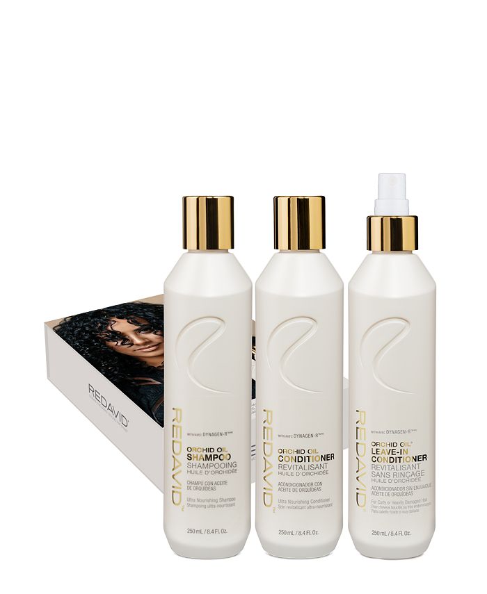 Redavid Salon Products Orchid Oil Trio Gift Set for Damaged or Curly ...