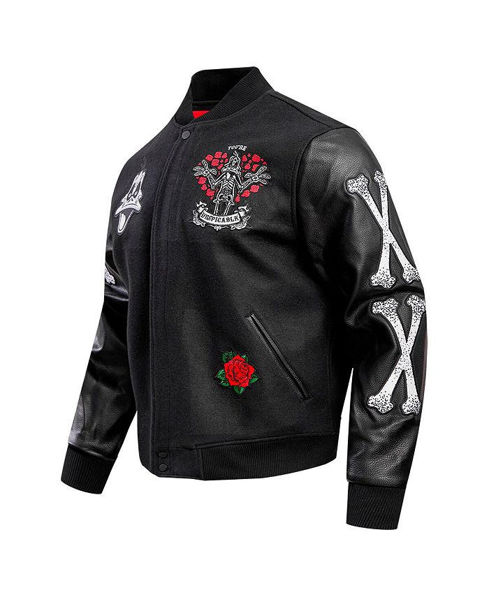 Freeze Max Men's Black Looney Tunes Daffy Dispicable Varsity Full-Snap ...