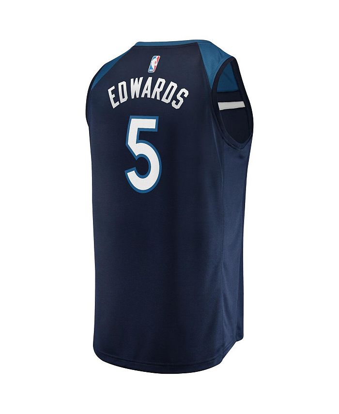 Fanatics Men's Anthony Edwards Navy Minnesota Timberwolves Fast Break ...