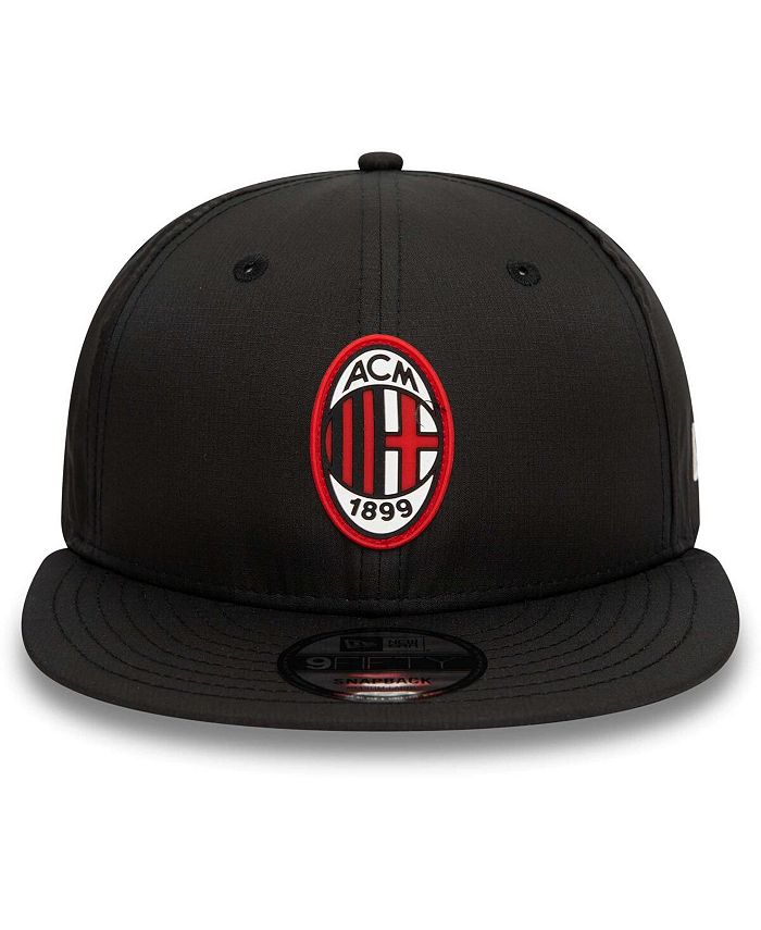New Era Men's Black AC Milan Ripstop 9FIFTY Snapback Hat - Macy's
