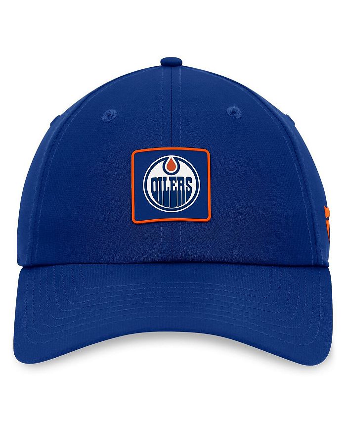 Fanatics Men's Blue Edmonton Oilers Authentic Pro Rink Adjustable Hat ...