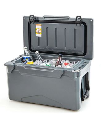 Costway 25 QT Portable Cooler Rotomolded Ice Chest Insulated Ice Box ...