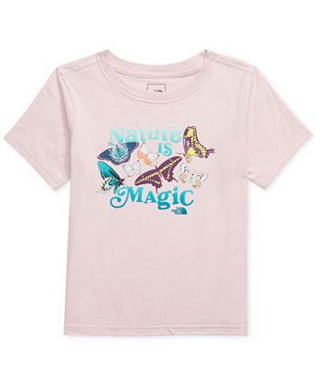 The North Face Big Girls Short-Sleeve Nature Graphic T-Shirt - Macy's