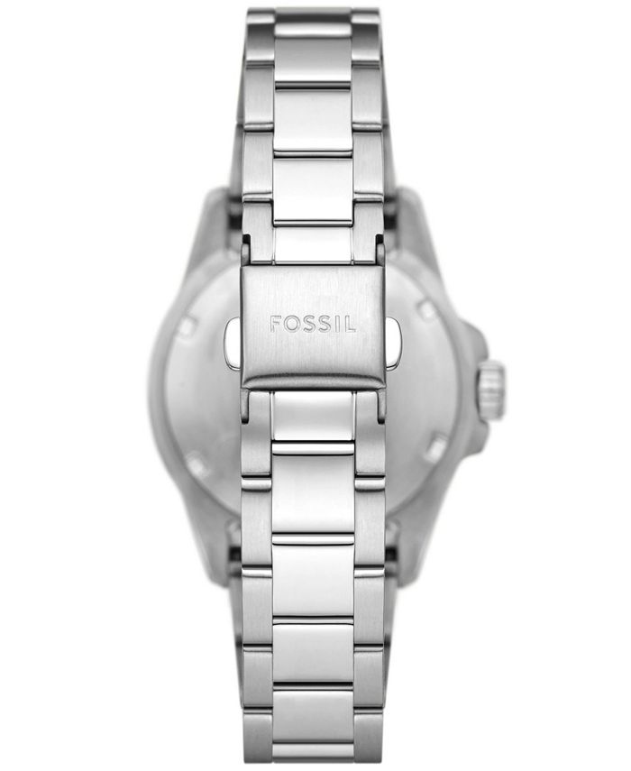 Fossil Women's Blue Dive Three-Hand Stainless Steel Watch 36mm - Macy's