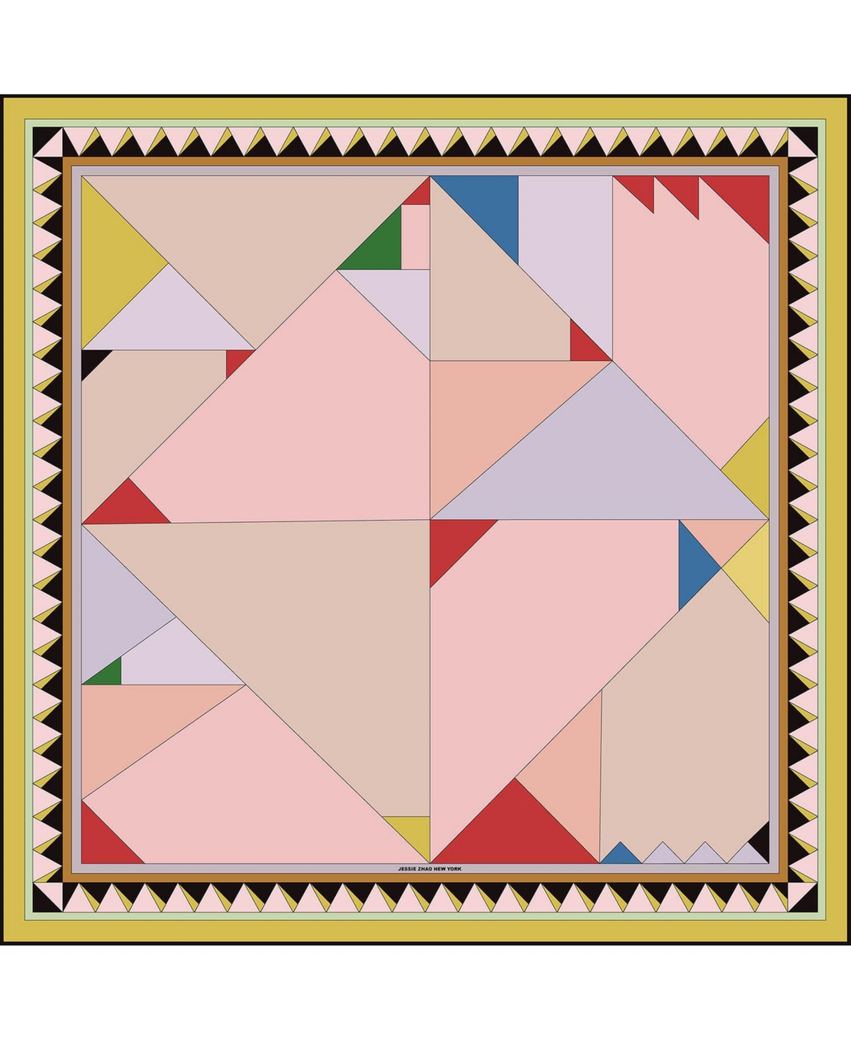 Click here for Jessie Zhao New York Double Silk Scarf Of Color Re... prices