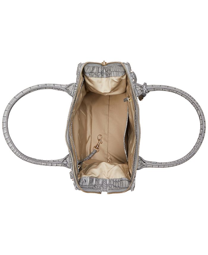 Brahmin Caroline Fairest Grey Tetra Small Leather Satchel - Macy's