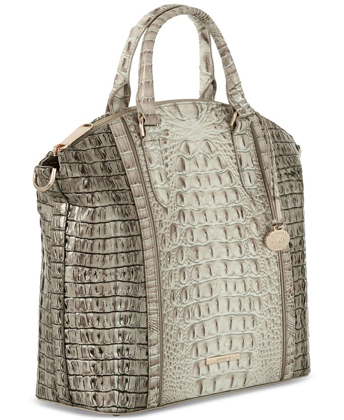 Brahmin Duxbury Satchel Fairest Grey Breakwater Large Leather Satchel ...