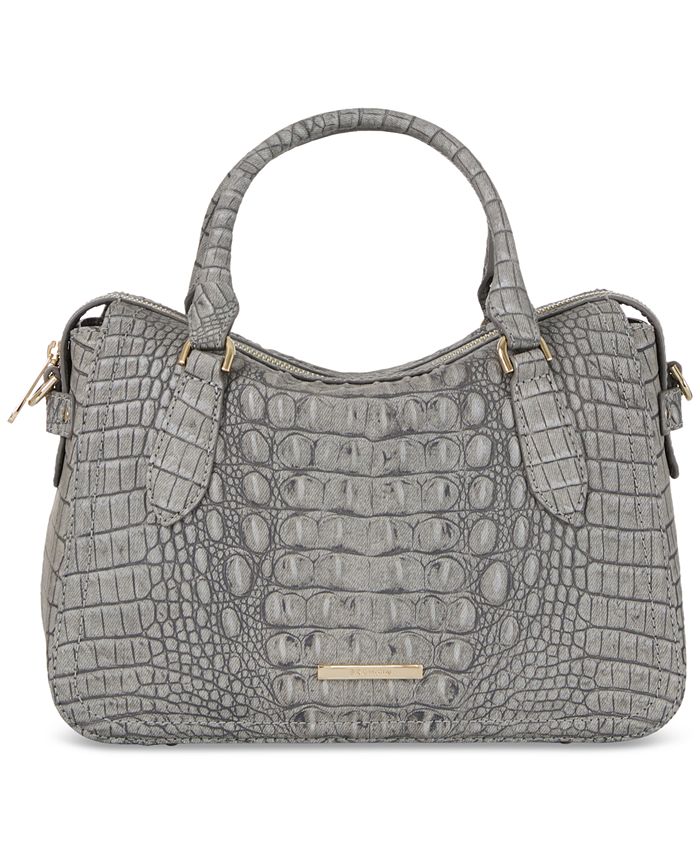 Brahmin Micaela Fairest Grey Tetra Medium Leather Satchel - Macy's