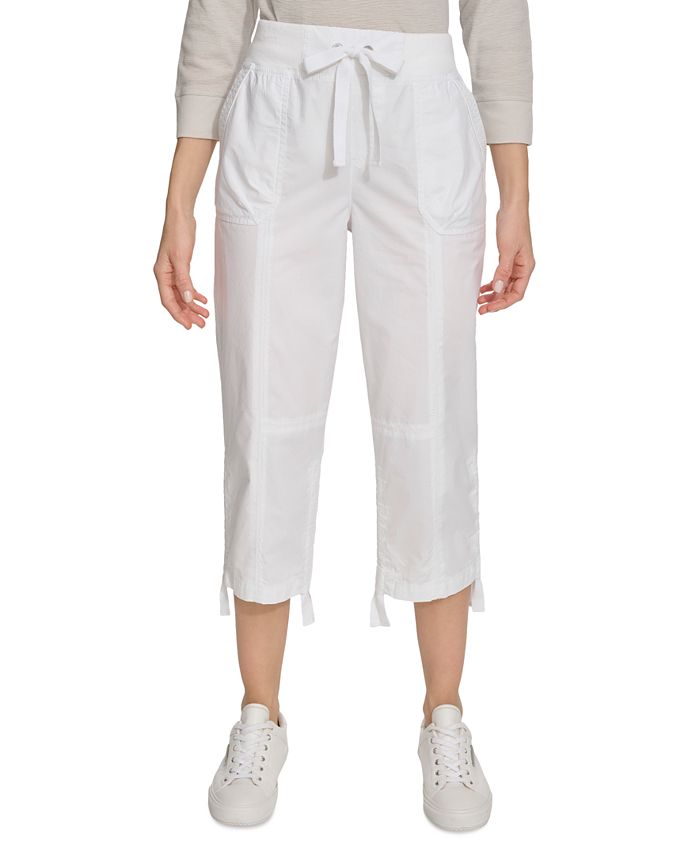 Calvin Klein Women's Convertible Cargo Capri Pants - Macy's