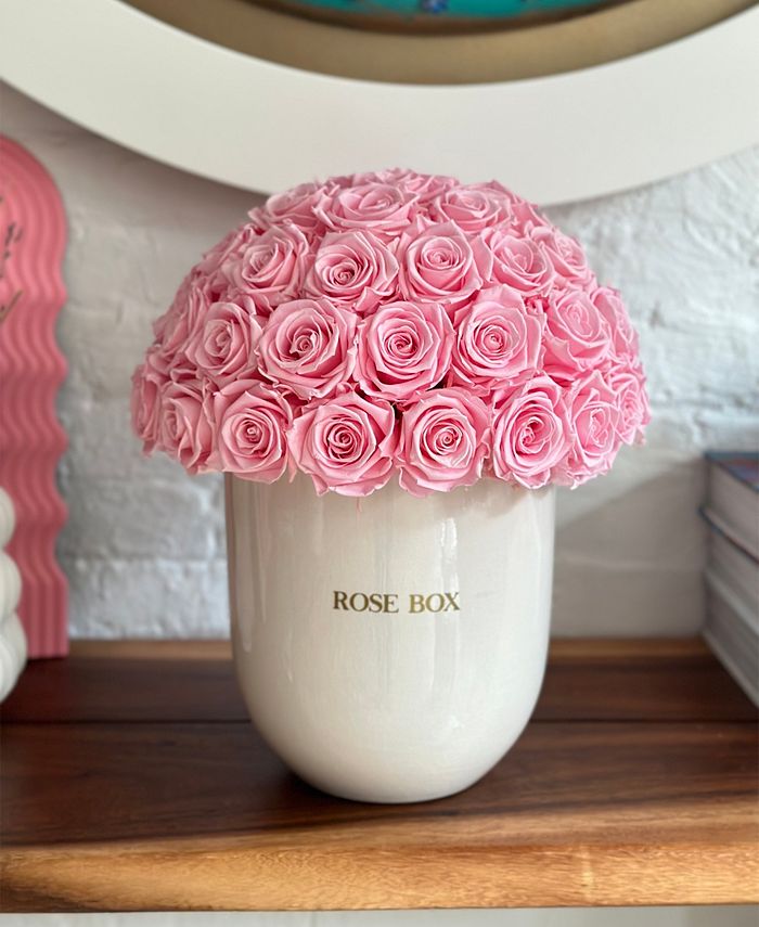 Rose Box NYC Half Ball of Long Lasting Preserved Real Roses in Premium ...