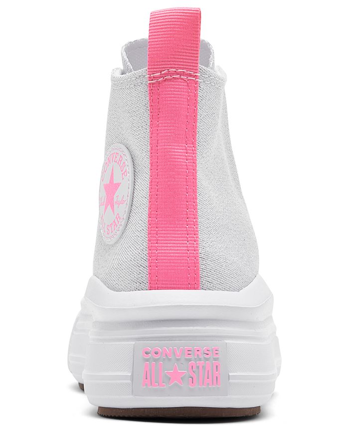 Converse Little Girls Chuck Taylor All Star Move Sparkle Platform High ...