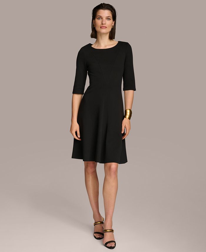 Donna Karan New York Donna Karan Women's Structured A-Line Dress - Macy's